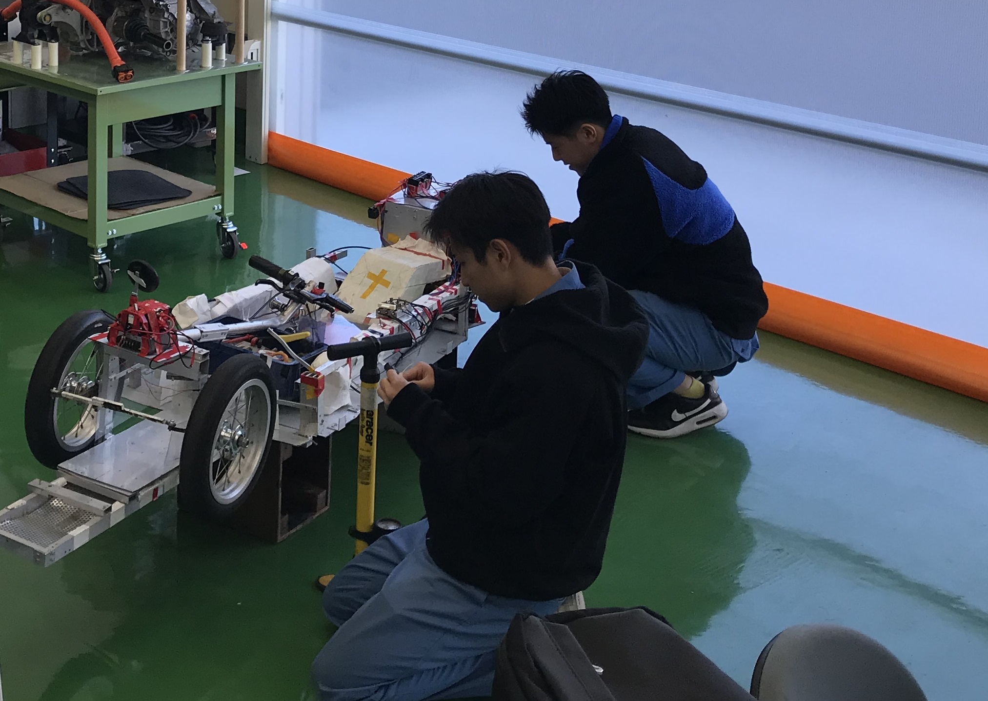 京都府立工業高校がEne-1マシンのテスト走行を実施 | OICKオープンイノベーションセンター亀岡